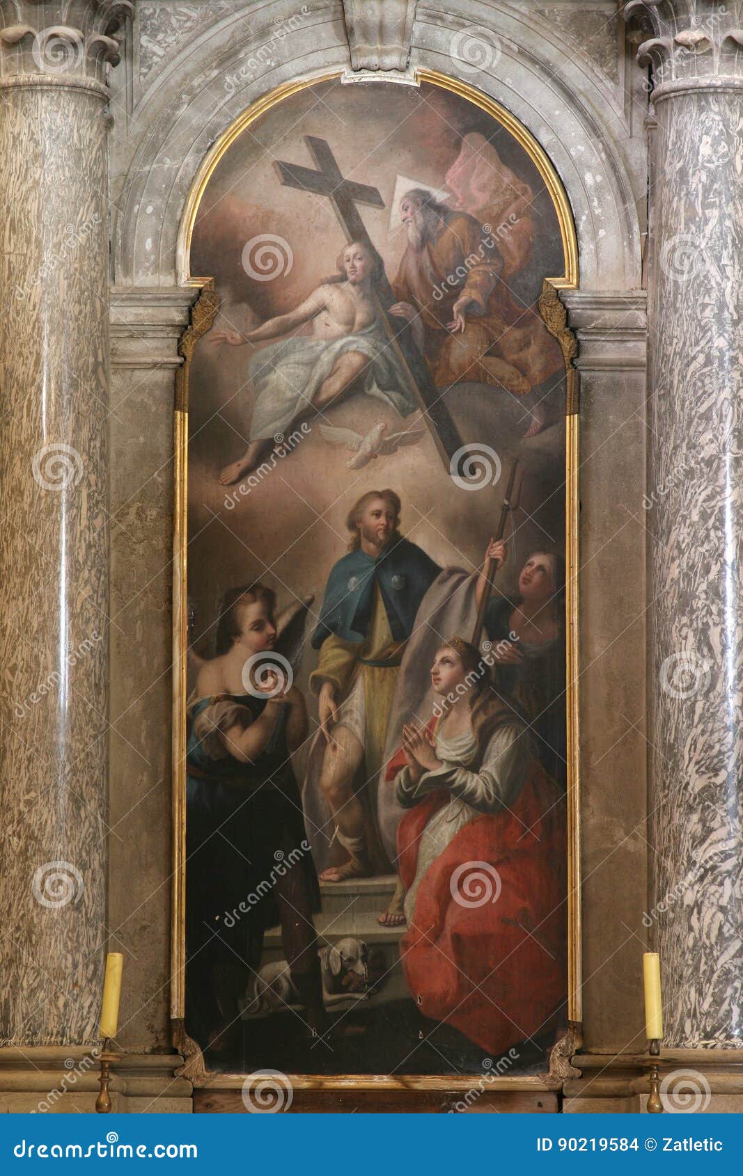 Altar Von St. Roch, Kirche Des Heiligen Euphemia, Rovinj Stockfoto ...