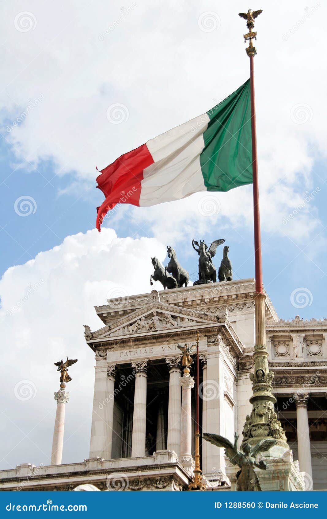 Altare Della Terra Natia a Roma - Particolare Fotografia Stock ...