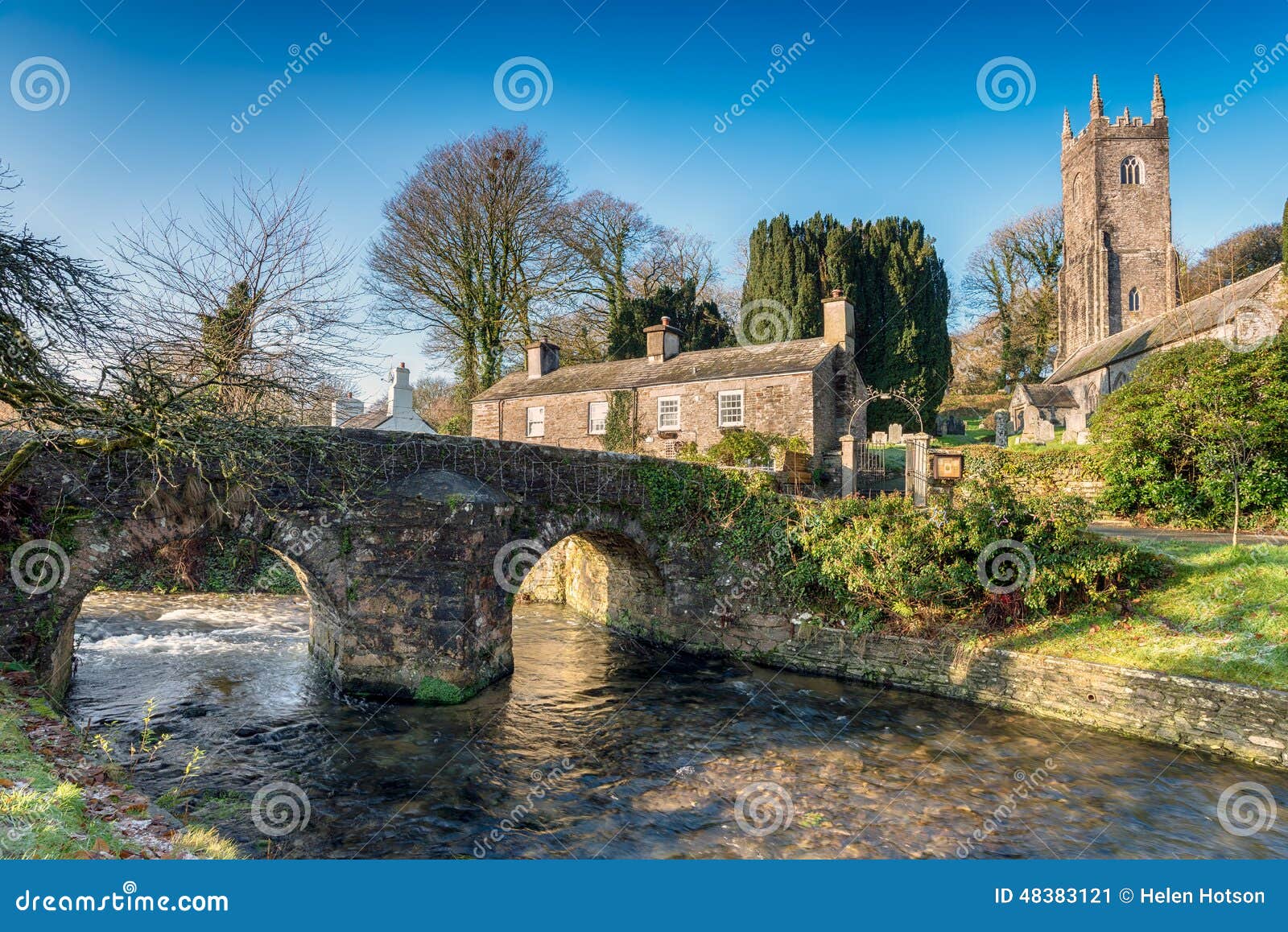 Altarnun on Bodmin Moor in Cornwall Stock Image - Image of altarnun ...