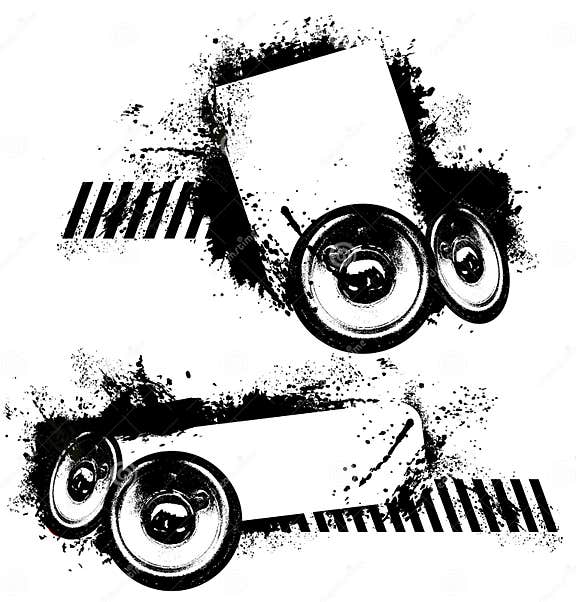 Altavoces del salpicón ilustración del vector. Ilustración de elementos ...