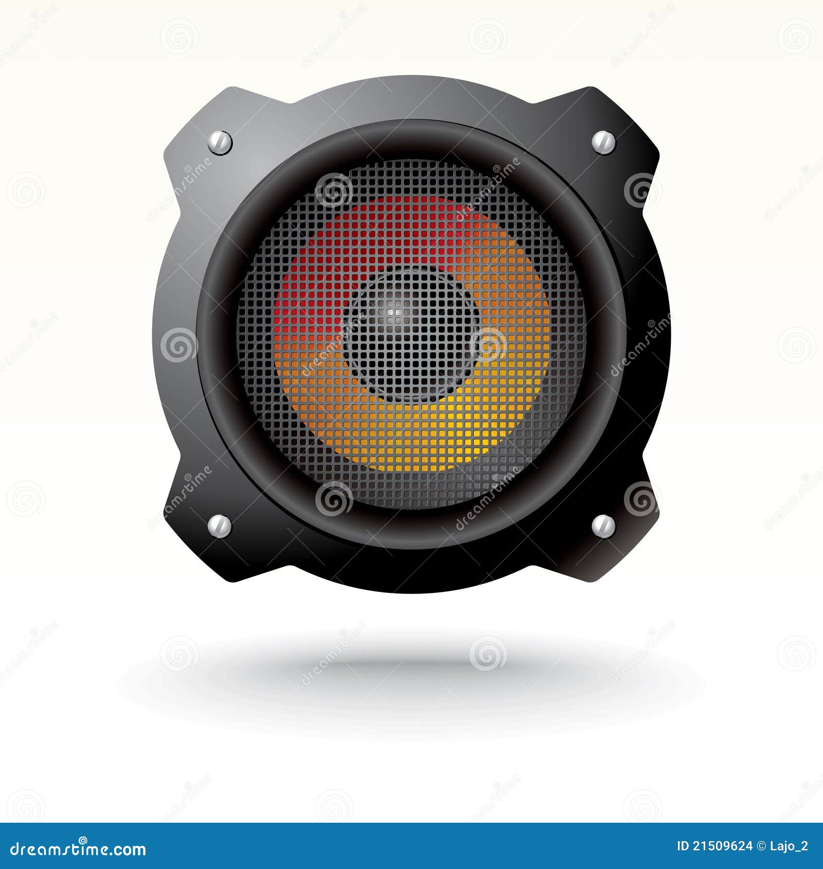 Altavoz Del Audio Del Vector Ilustración del Vector - Ilustración de ...