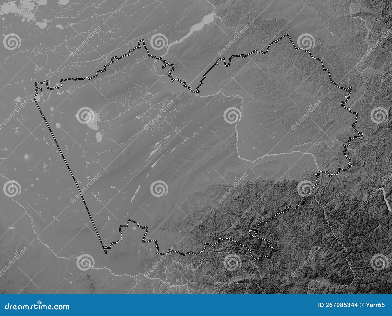 Altay, Russia. Grayscale. No Legend Stock Illustration - Illustration ...