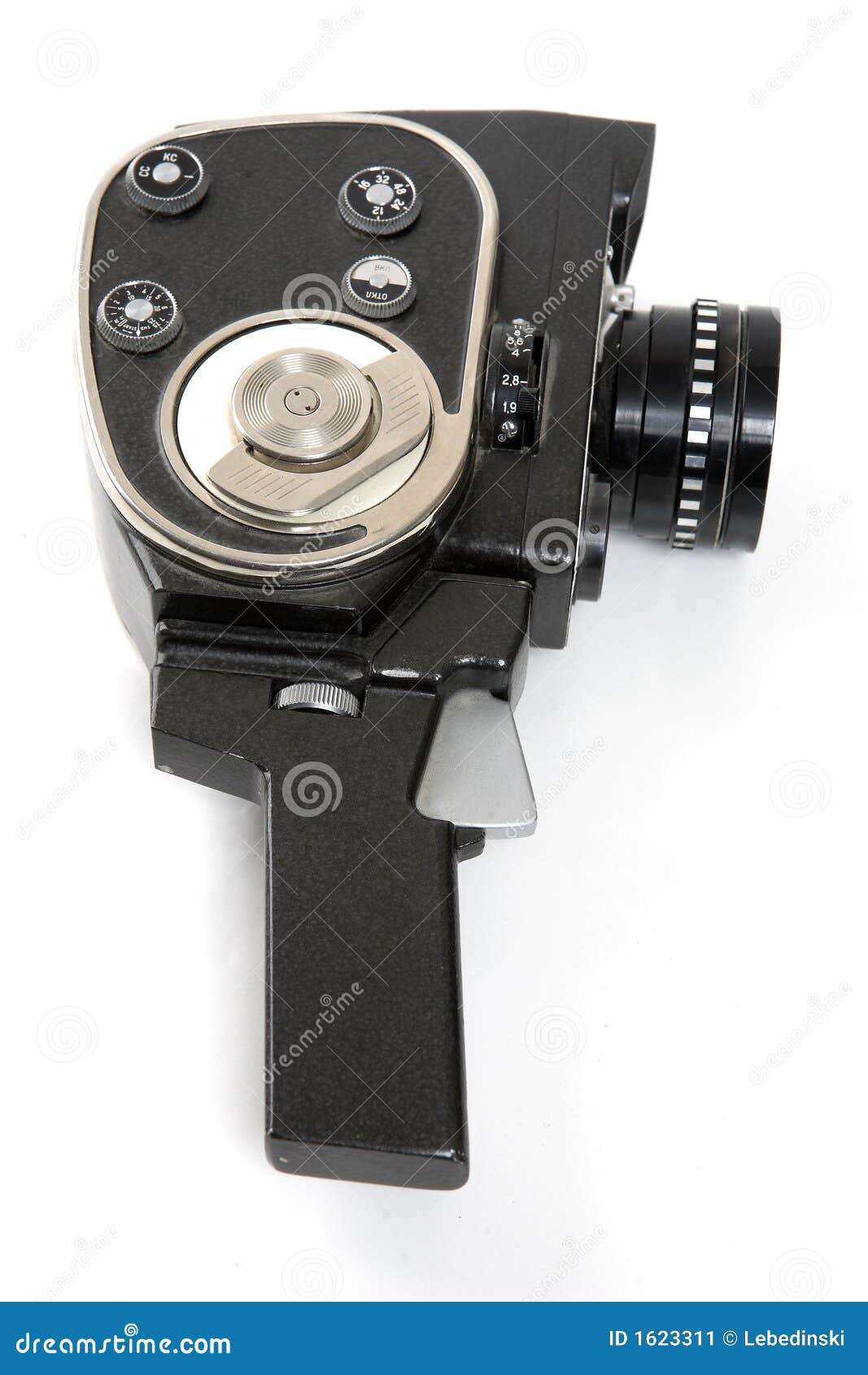 Alte Filmkamera stockbild. Bild von antike, filmtechnik - 1623311