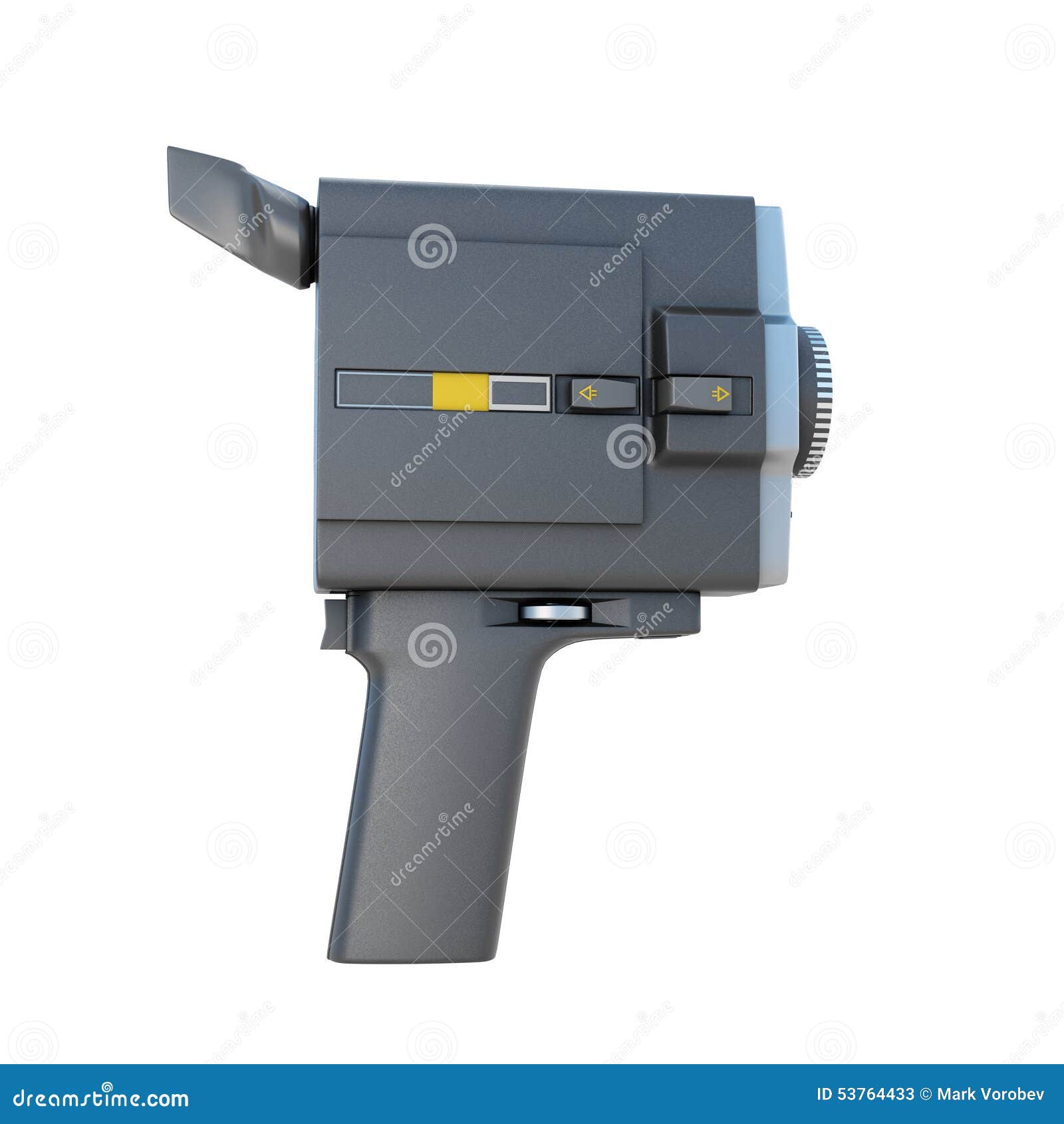 Alte Filmkamera stock abbildung. Illustration von getrennt - 53764433