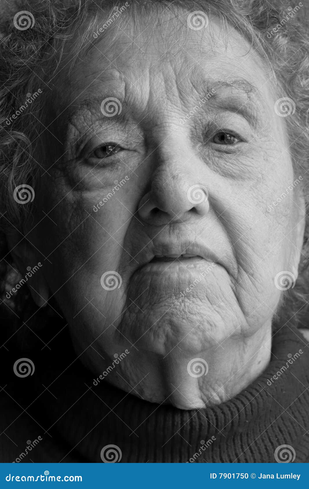 Alte Frauen-Portrait stockfoto. Bild von fällig, gealtert - 7901750