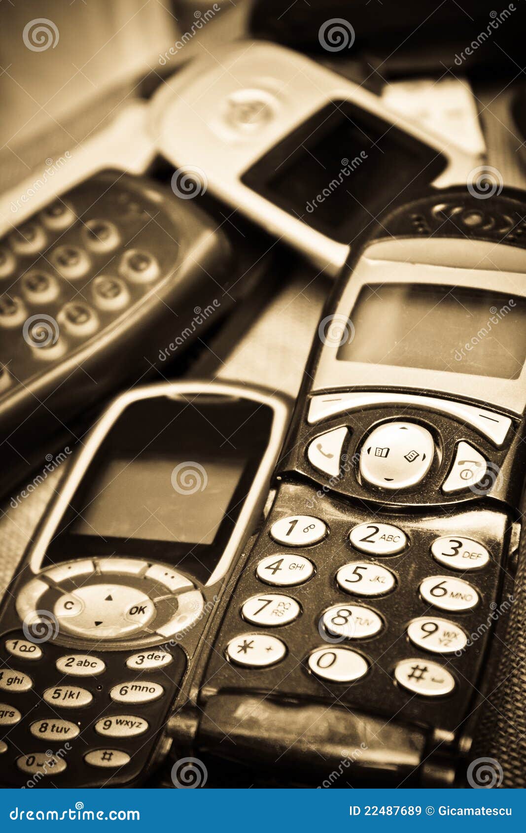 Alte Handys - Retro- II stockbild. Bild von gesicht, kristall - 22487689