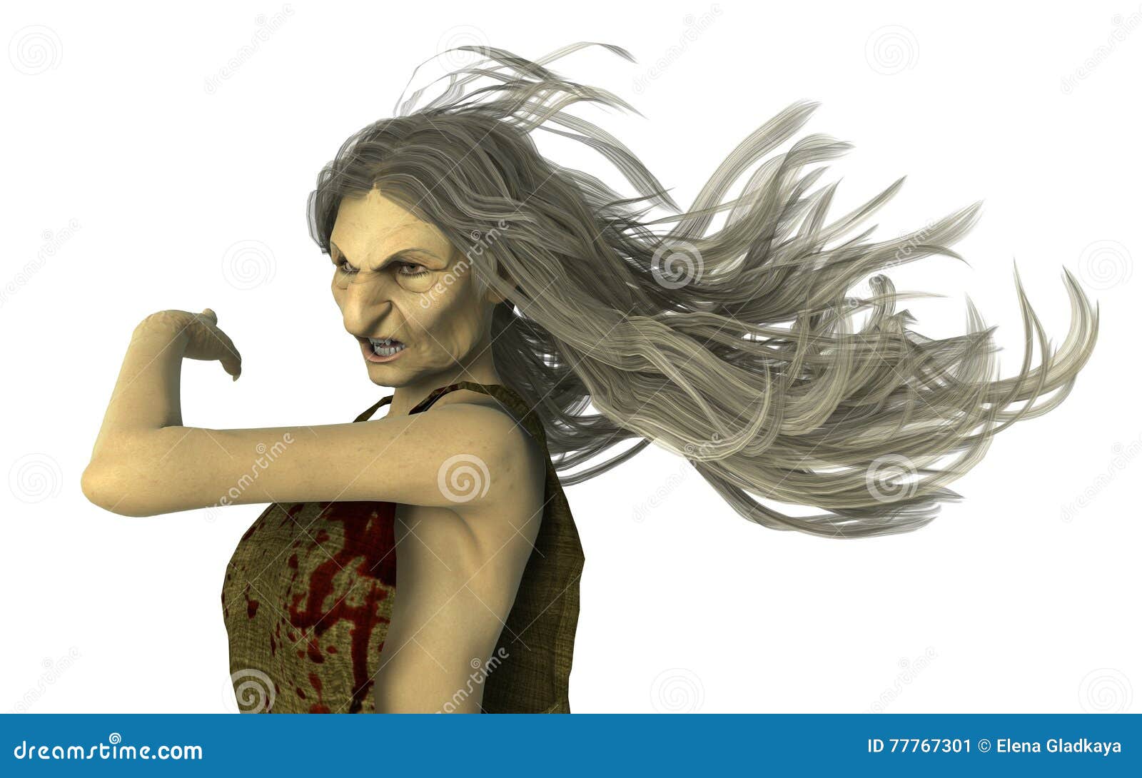 Alte Illustration Der Hexen-3D Stock Abbildung - Illustration von ...