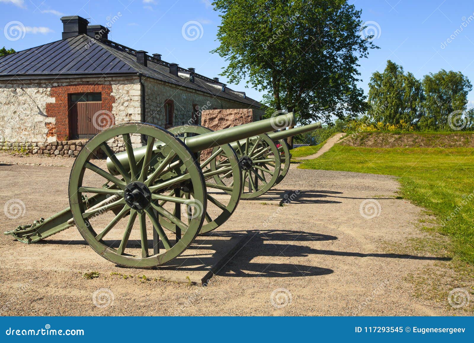 Alte Kanonen Des Ersten Weltkriegs Stockbild - Bild von kanone, reise ...