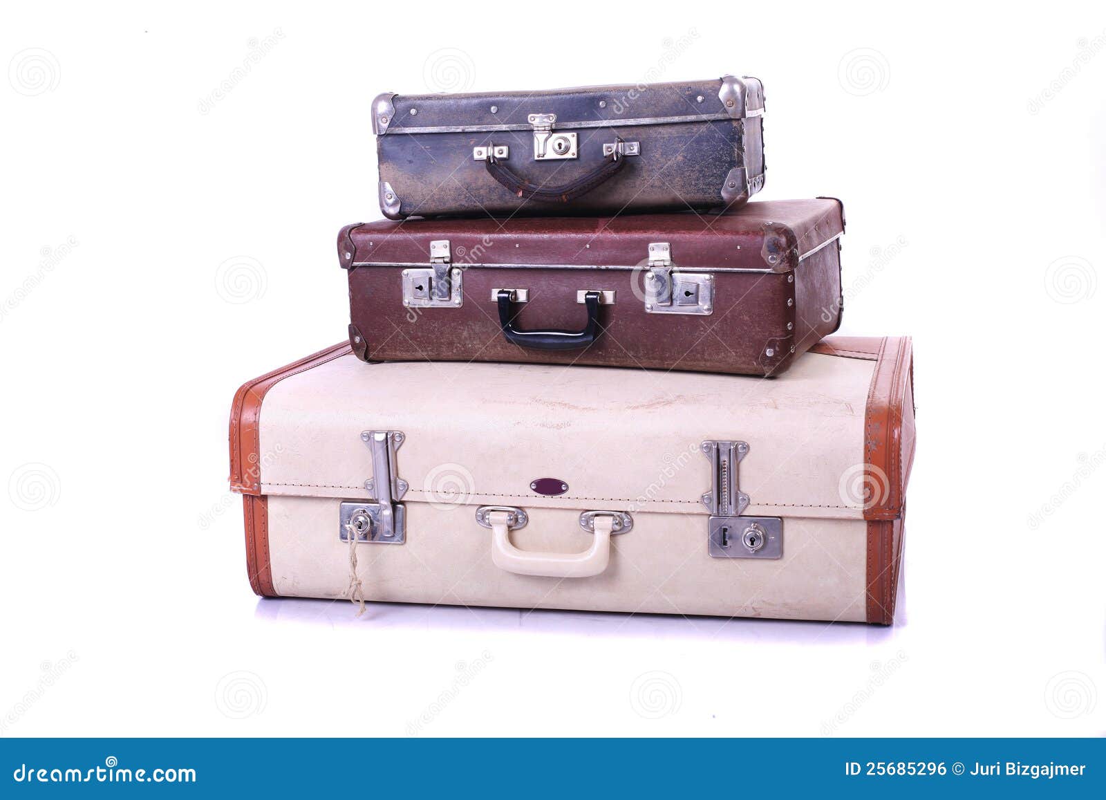 Alte Koffer stockfoto. Bild von klassisch, stapel, satz - 25685296