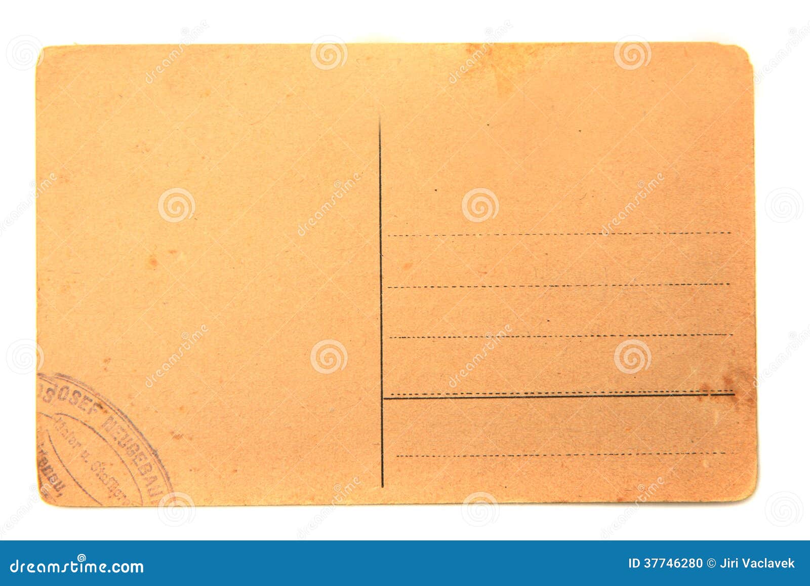 Alte leere Postkarte stockfoto. Bild von pappe, antike - 37746280