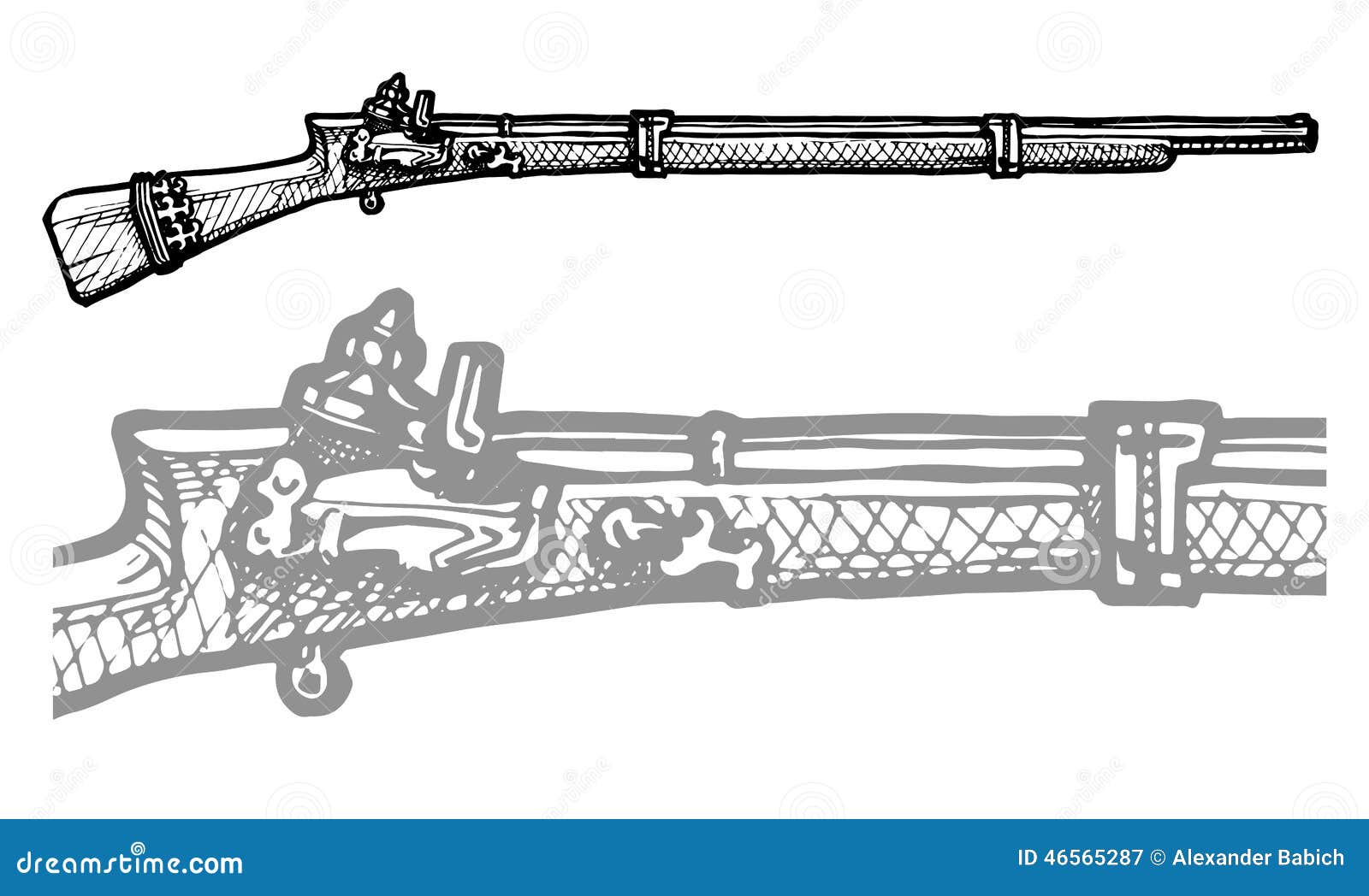 Muskete Stock Illustrationen, Vektors, & Klipart – (466 Stock ...