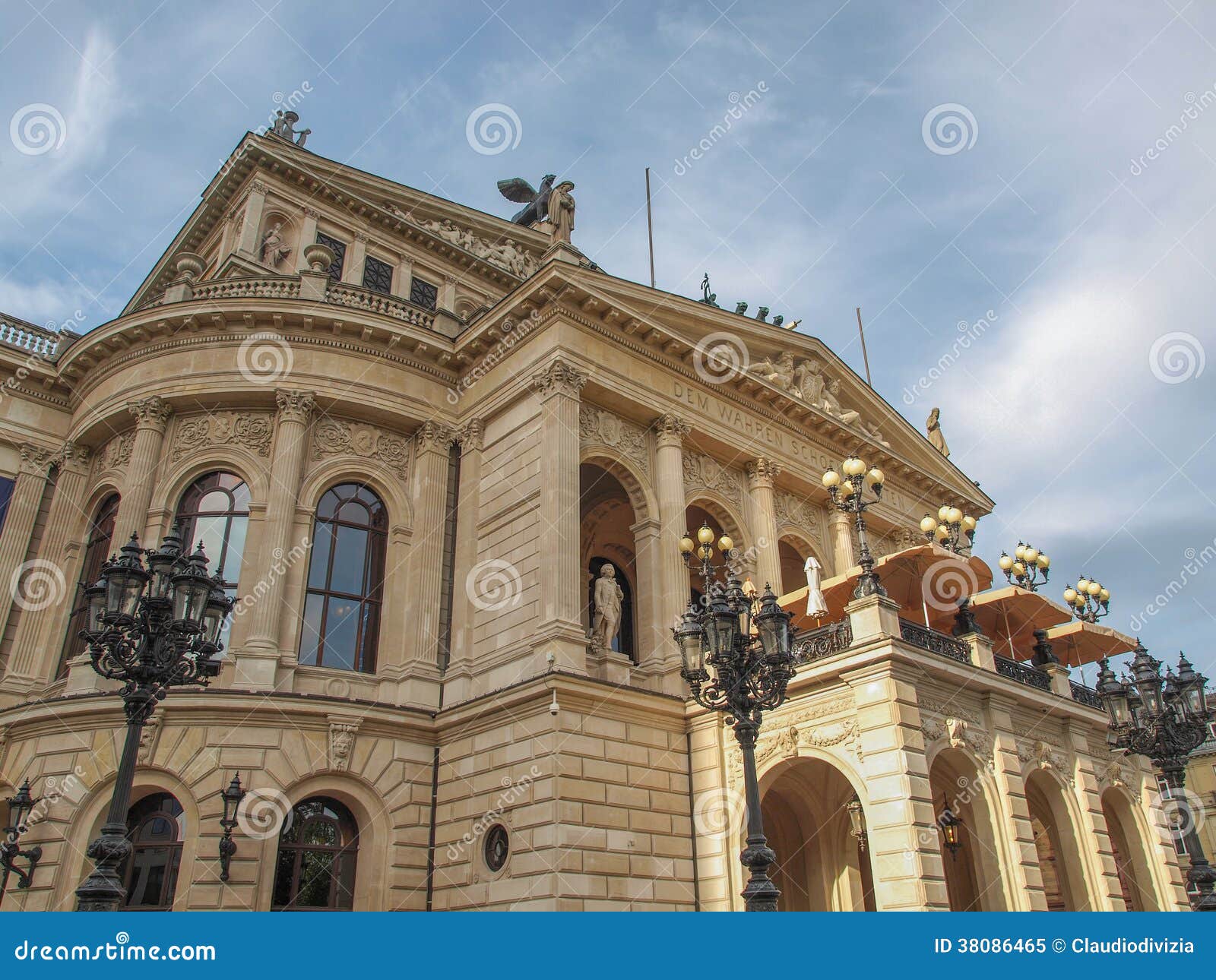 Alte Oper in Frankfurt stock image. Image of europe, classical - 38086465