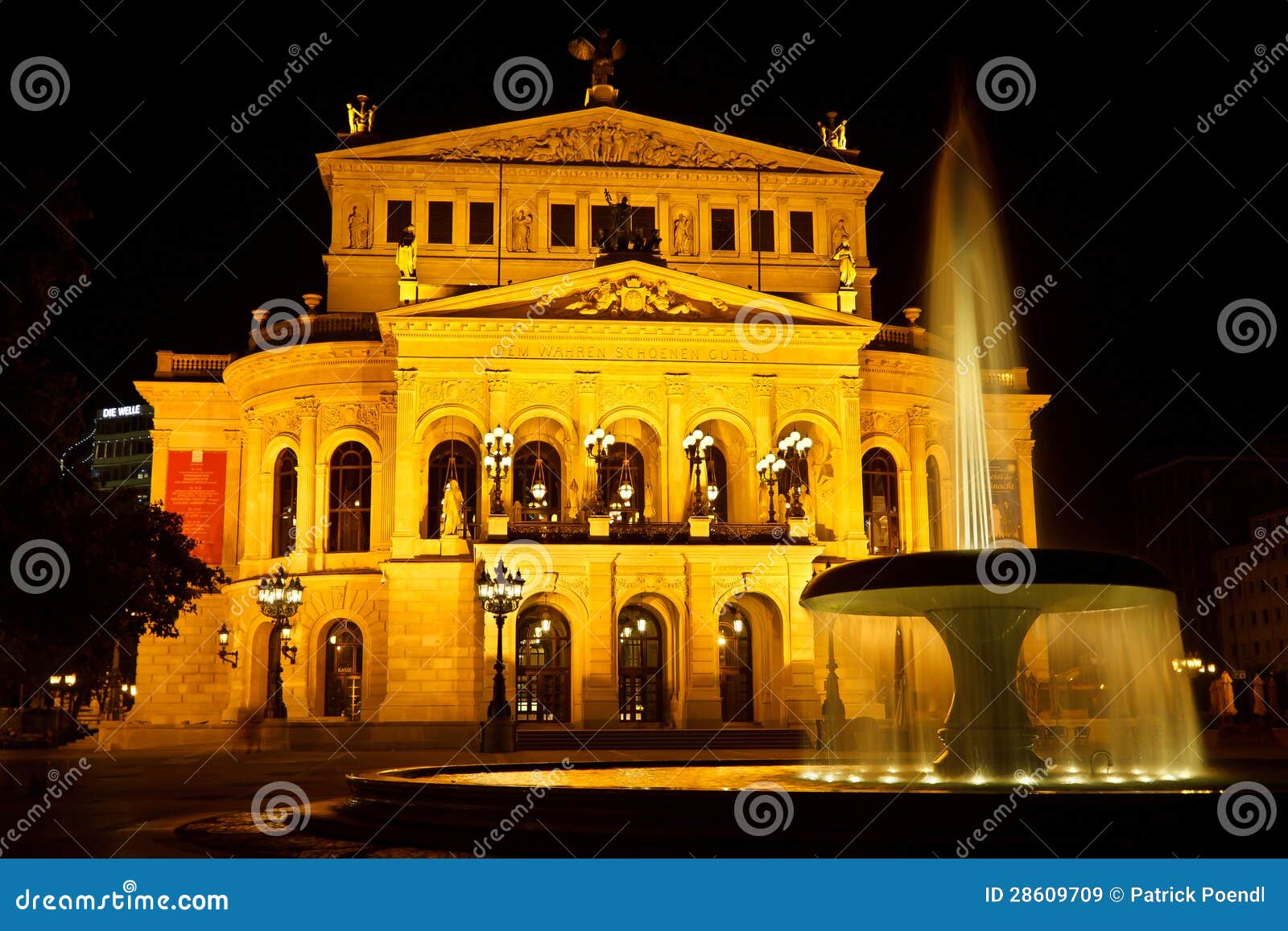 Alte Oper in Frankfurt, Germany Editorial Stock Image - Image of hessen ...