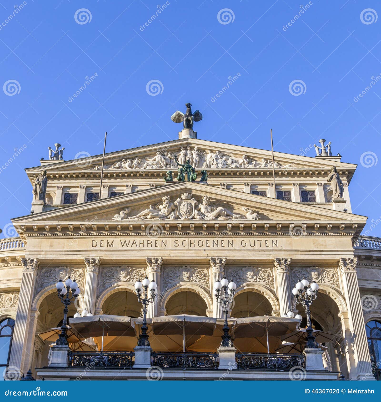 Alte Oper in Frankfurt stock photo. Image of main, editorial - 46367020