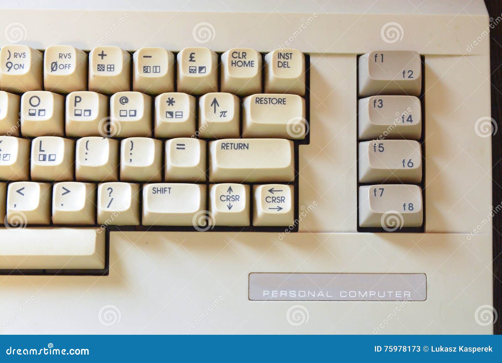 Alte PC-Tastatur stockbild. Bild von programmierung, flottenadmiral ...