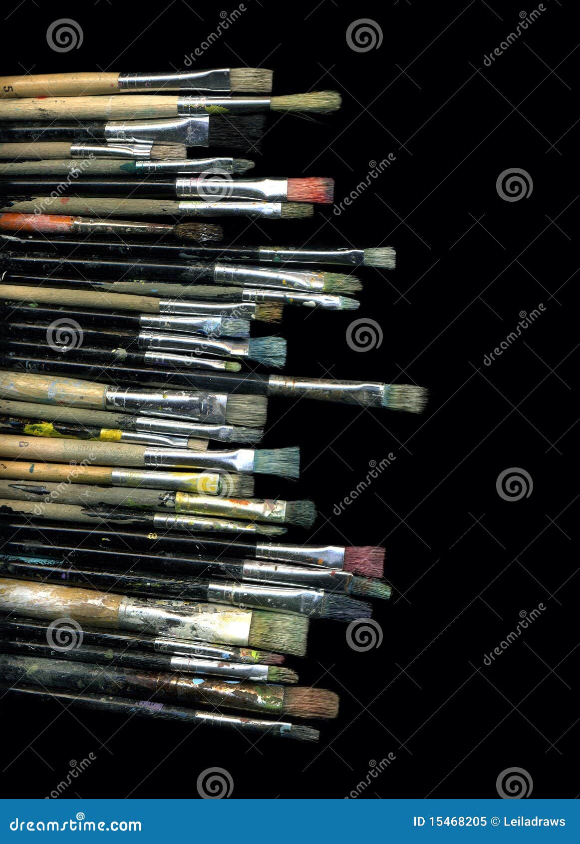 Alte Pinsel stockbild. Bild von ausbildung, künstlerisch - 15468205