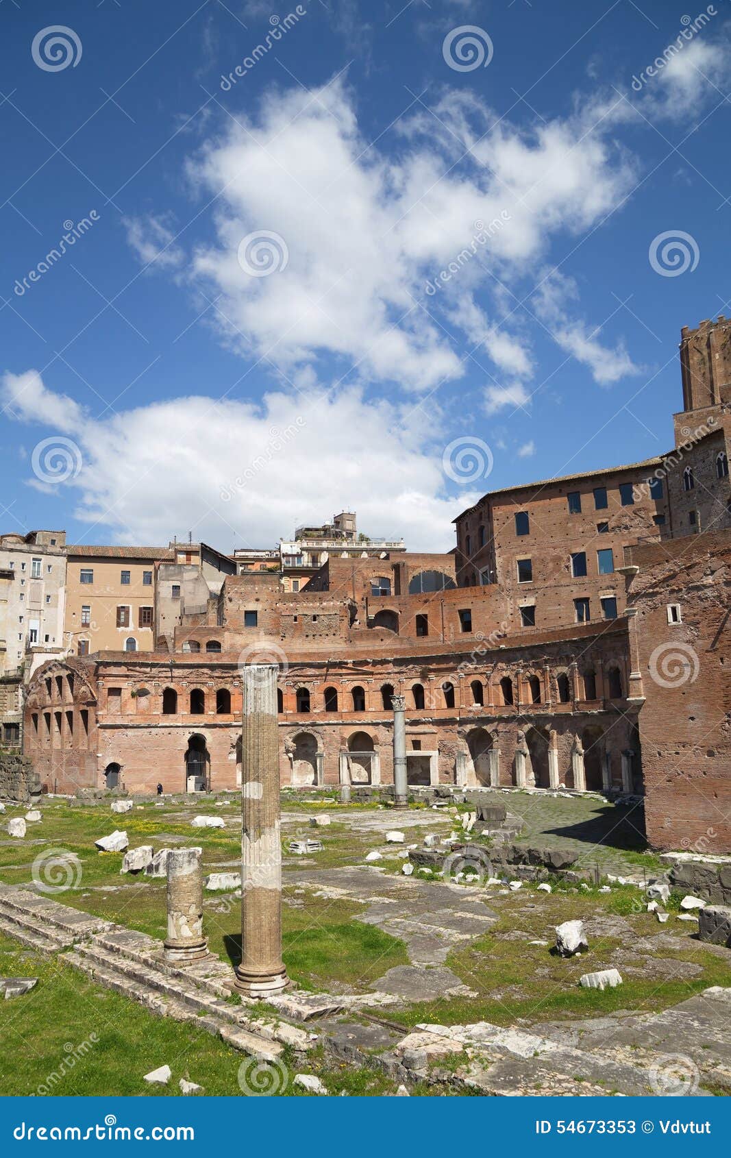 Alte Rom-Architektur stockbild. Bild von ziegelstein - 54673353