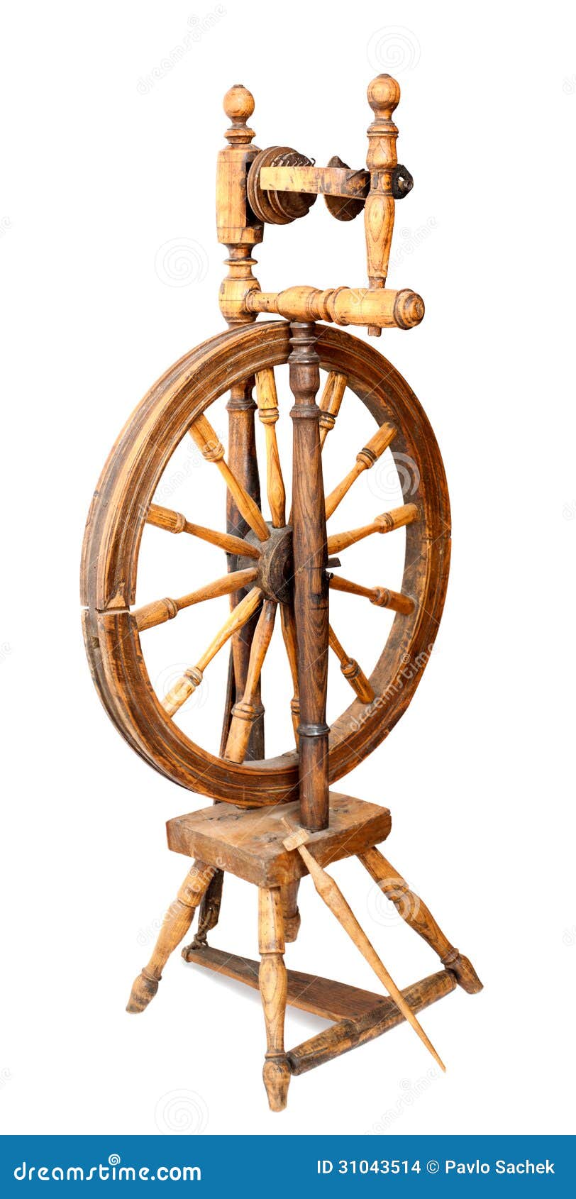 Alte Spindel und Spindel stockfoto. Bild von maschine - 31043514