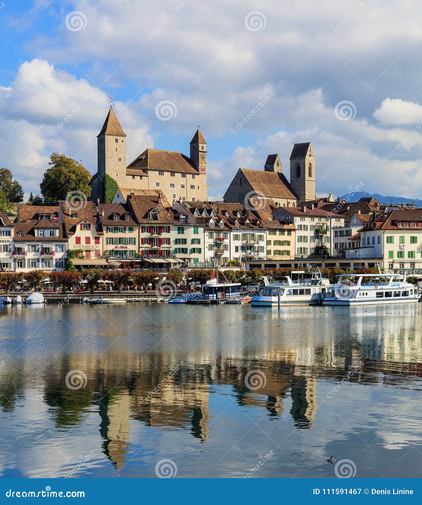 Alte Stadt Rapperswil redaktionelles stockfotografie. Bild von europa ...