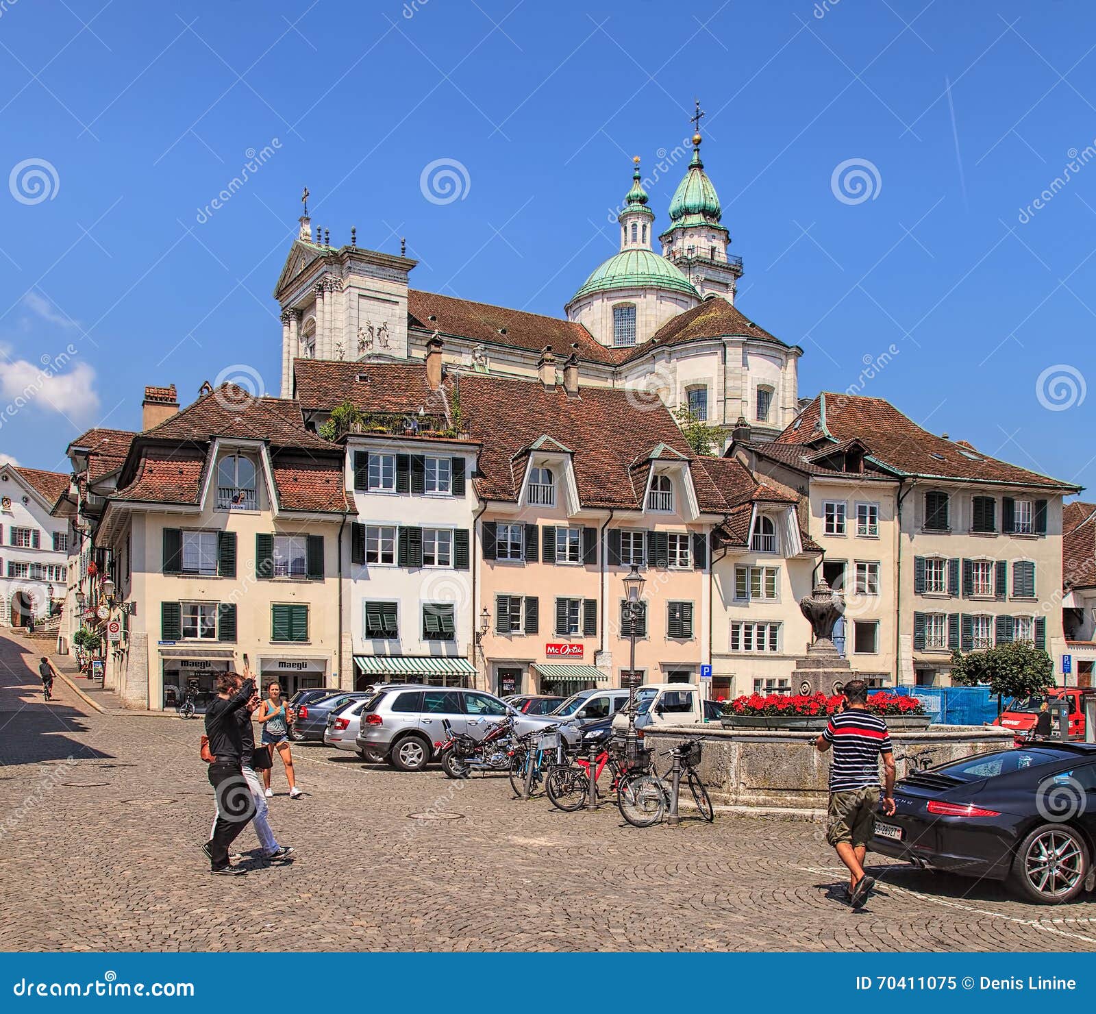 Alte Stadt Von Solothurn, Die Schweiz Redaktionelles Bild - Bild von ...