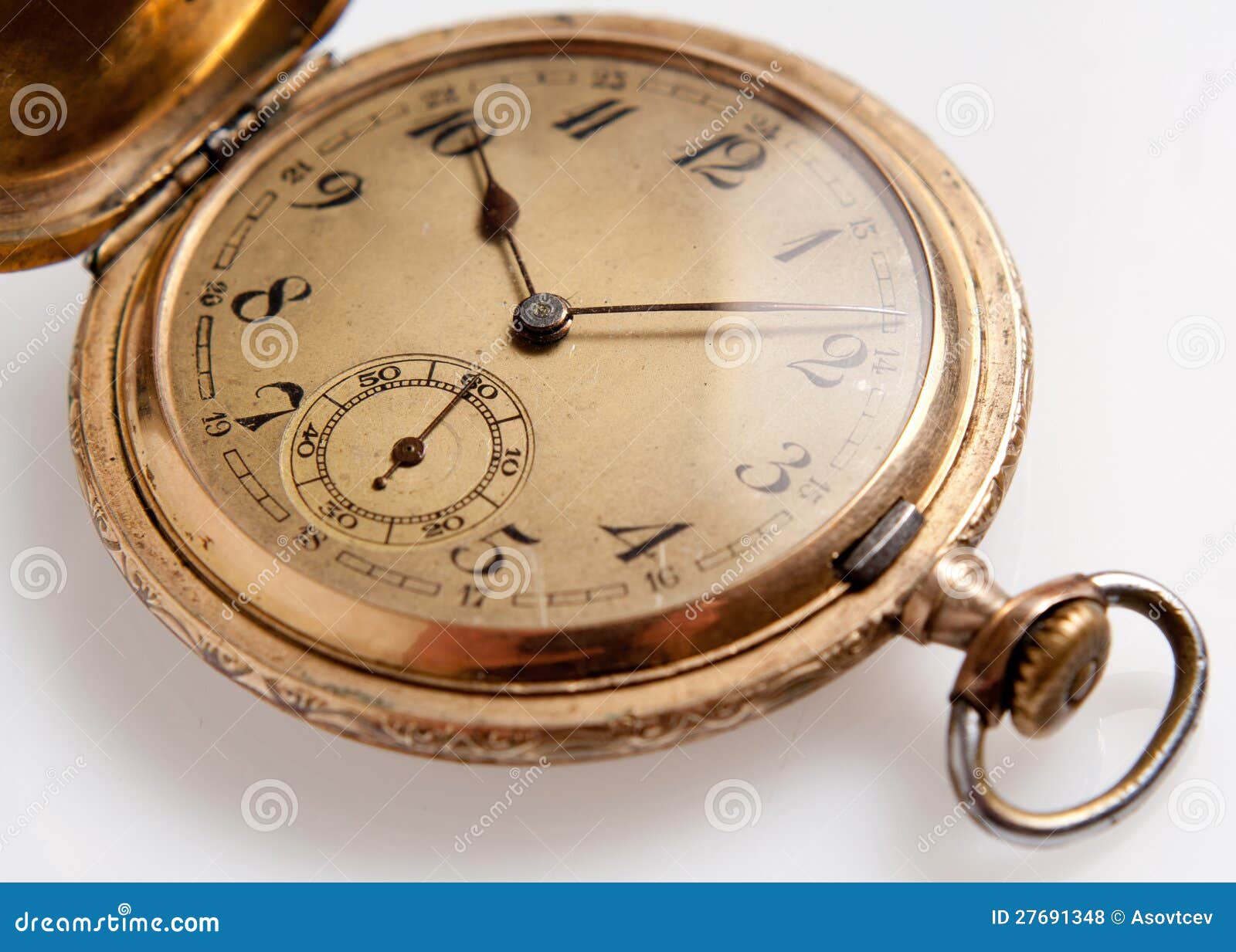 Alte Uhren Mit Markierungen Des Gebrauches Stockfoto - Bild von minute ...