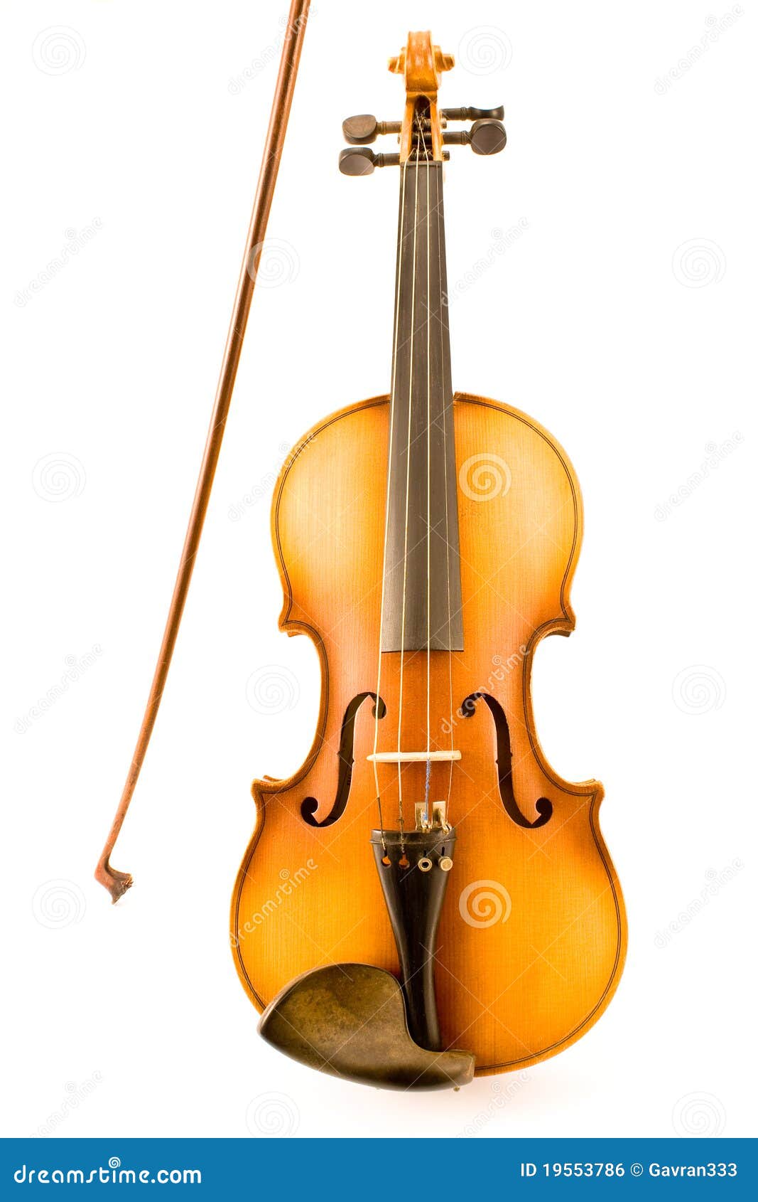 Alte Violine mit Bogen stockfoto. Bild von justage, stringed - 19553786