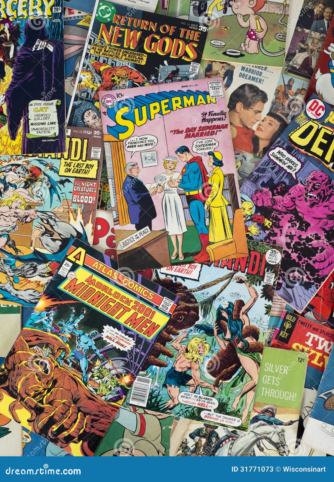 Alte Weinlese-Karikatur-Comic-Bücher Redaktionelles Stockfoto - Bild ...