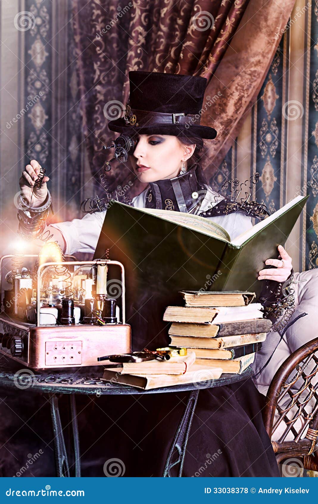 Alte Zeiten stockfoto. Bild von mädchen, gang, kleidung - 33038378