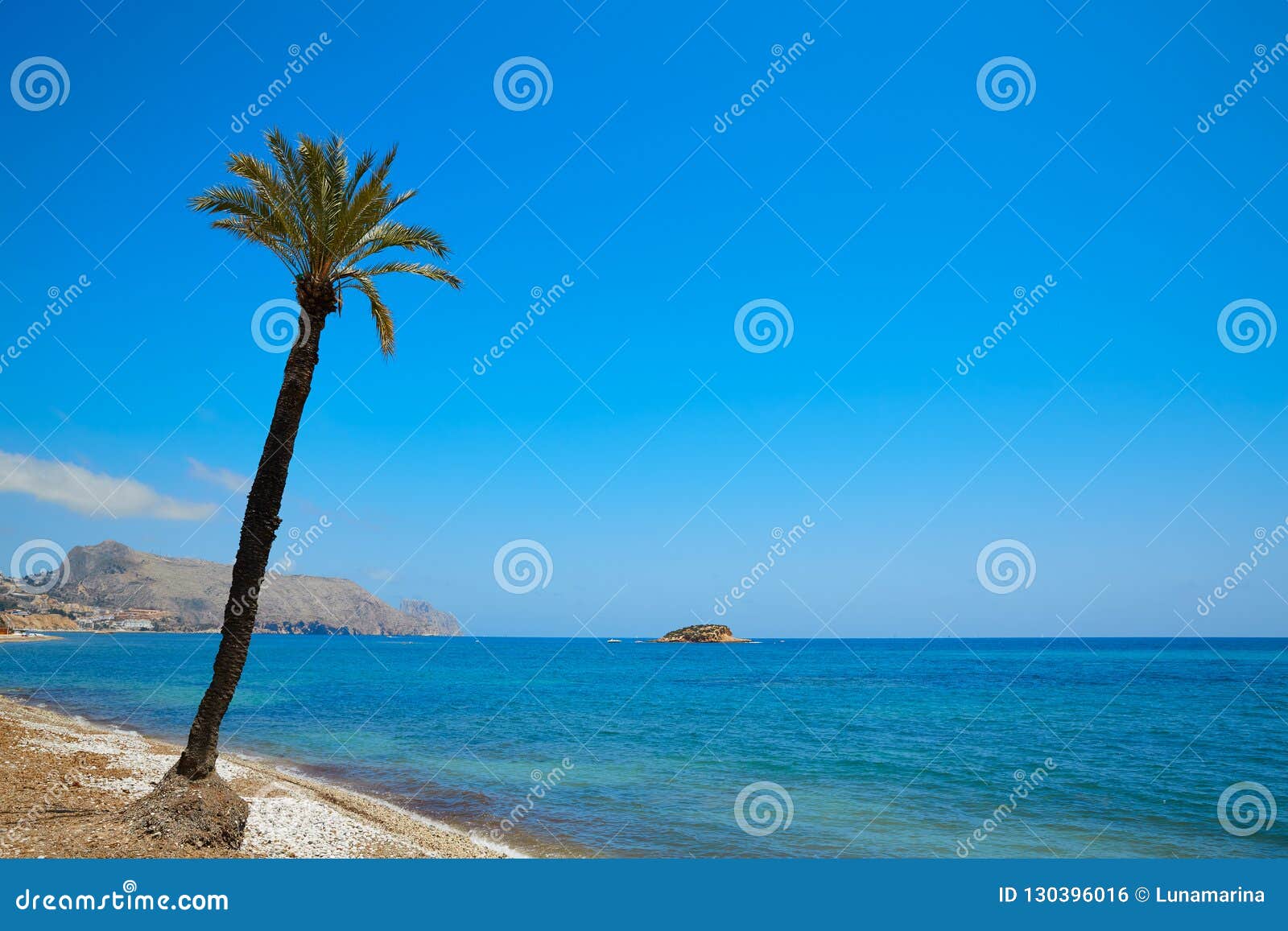 Altea Beach in Alicante Playa De L Olla Stock Photo - Image of ...
