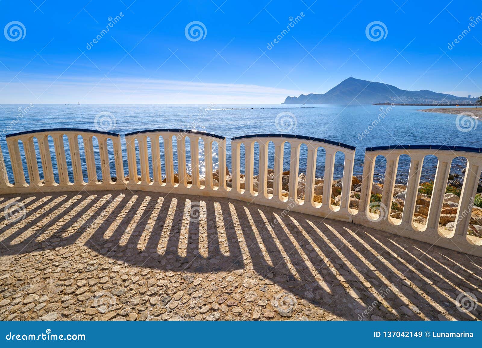 Altea Beach Playa La Roda in Alicante Stock Image - Image of cape ...