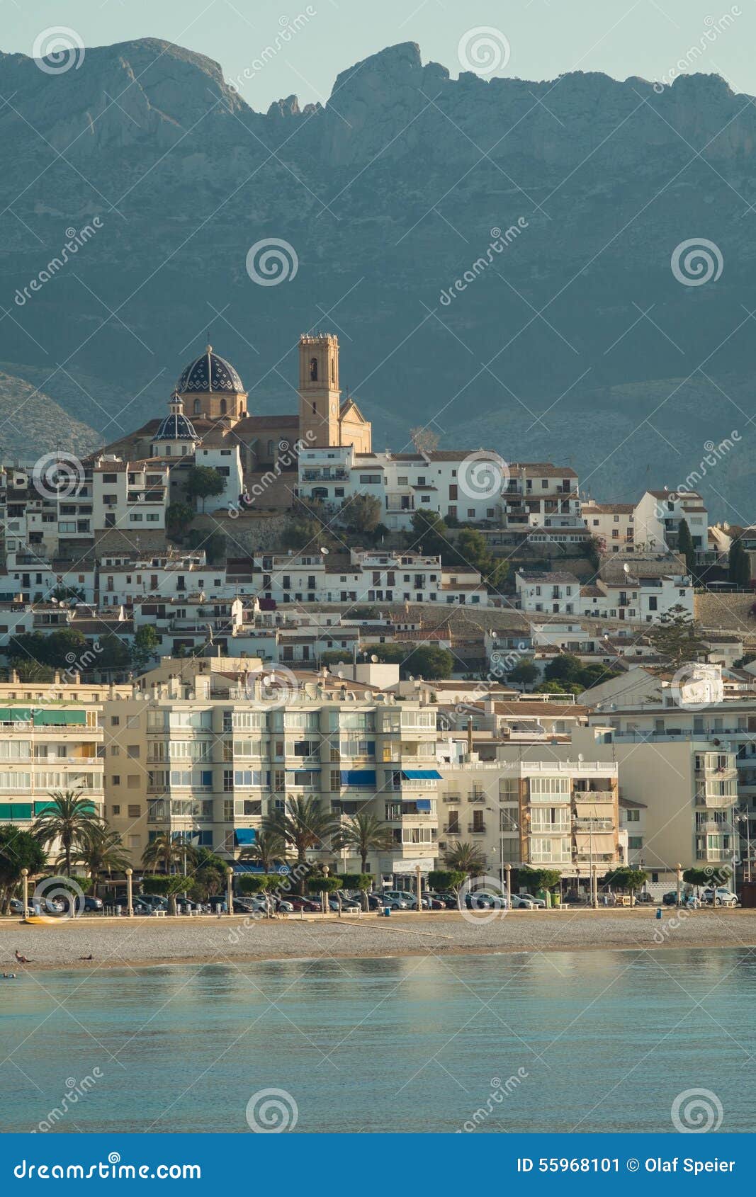 Altea editorial photo. Image of landscape, costa, mediterranean - 55968101