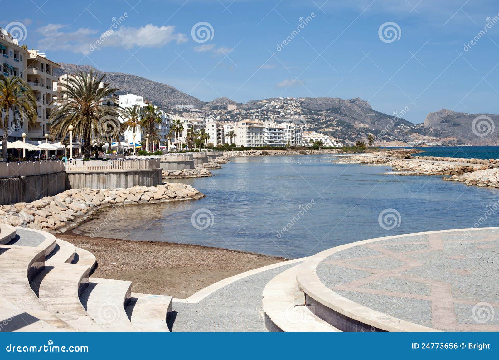 Altea, Spain stock photo. Image of mediterranean, stairway - 24773656