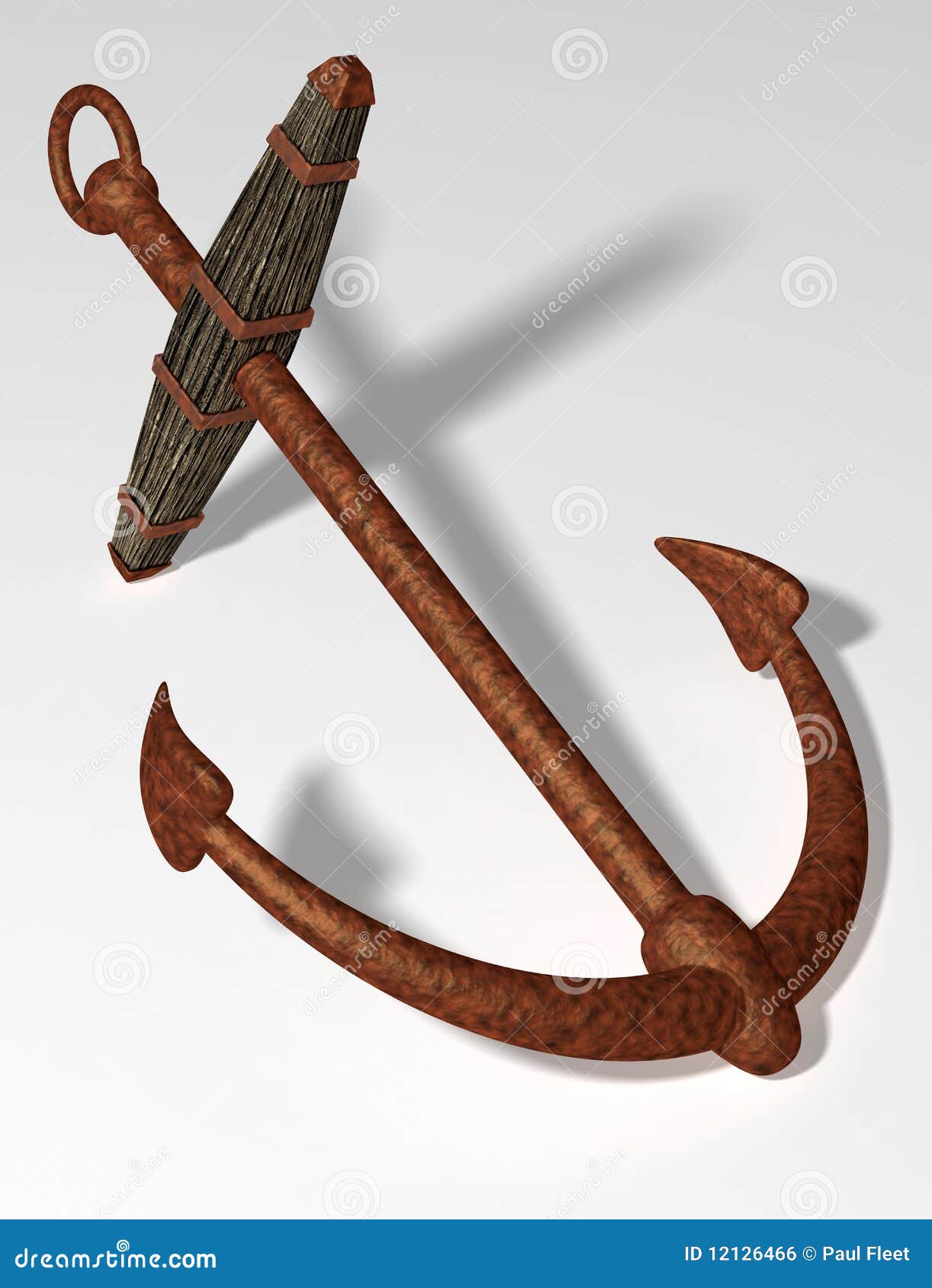 Alter Anker stock abbildung. Illustration von marinesoldat - 12126466