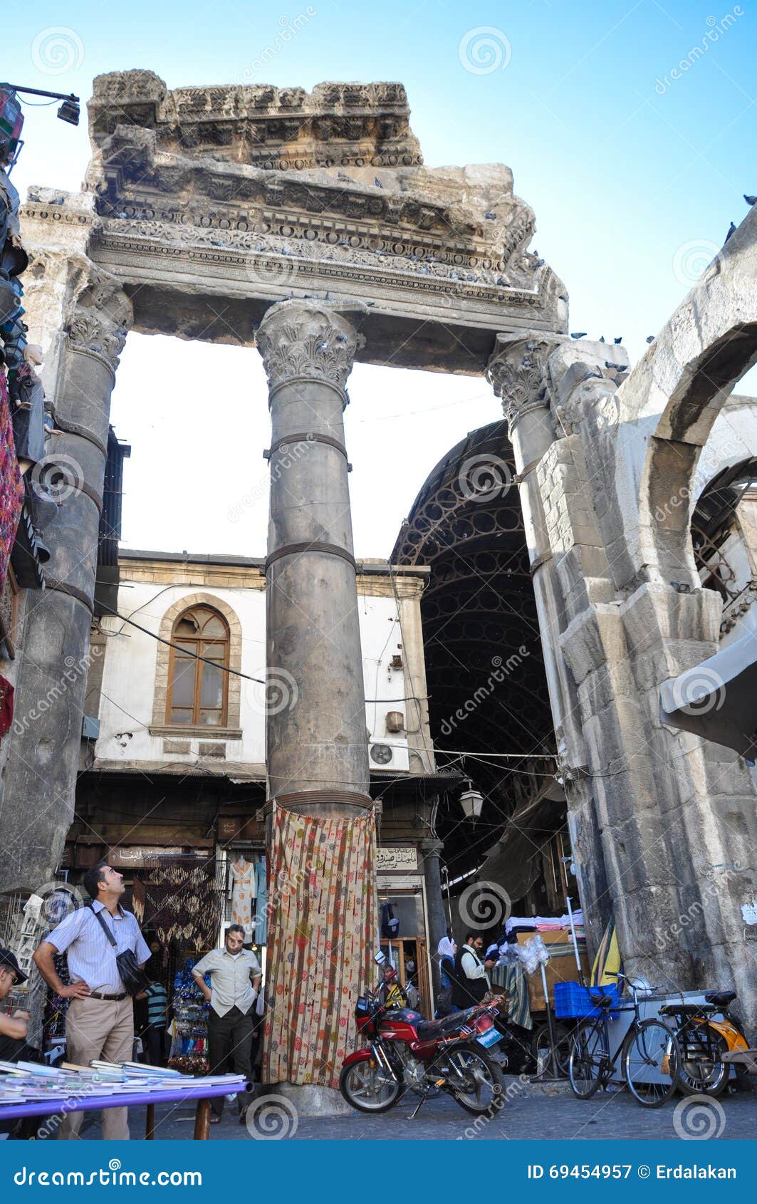 Alter Basar in Damaskus Vor Dem Krieg Redaktionelles Stockfotografie ...