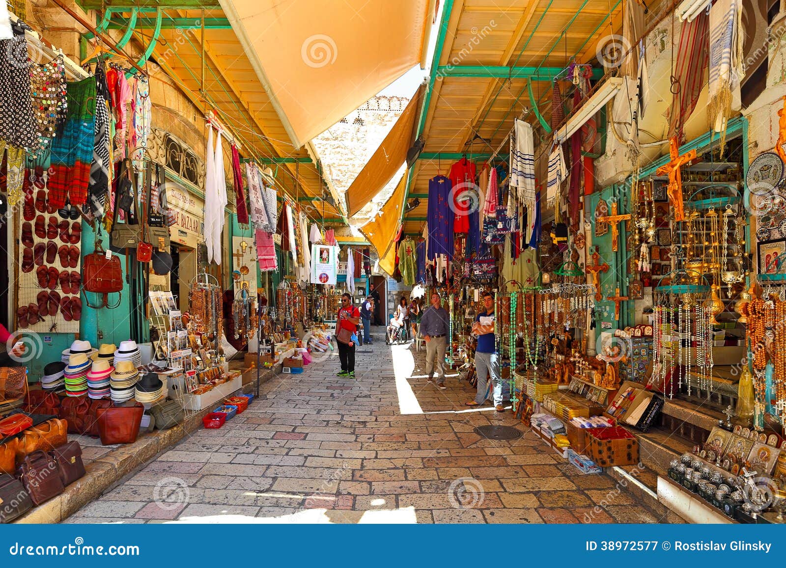 Alter Basar in Jerusalem, Israel. Redaktionelles Stockfotografie - Bild ...