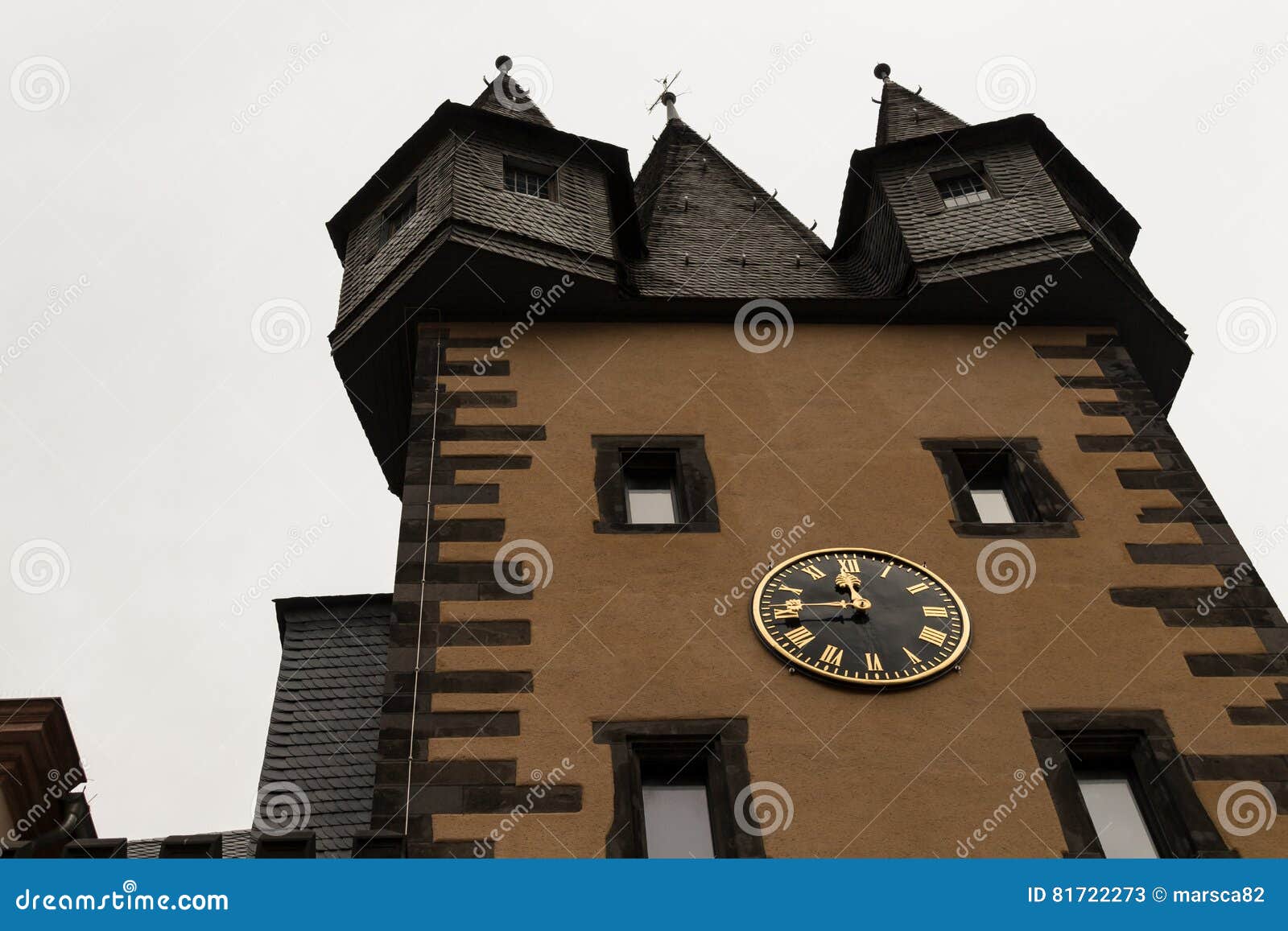 Alter Castle Tower at Christmas Market #2 Editorial Stock Photo - Image ...