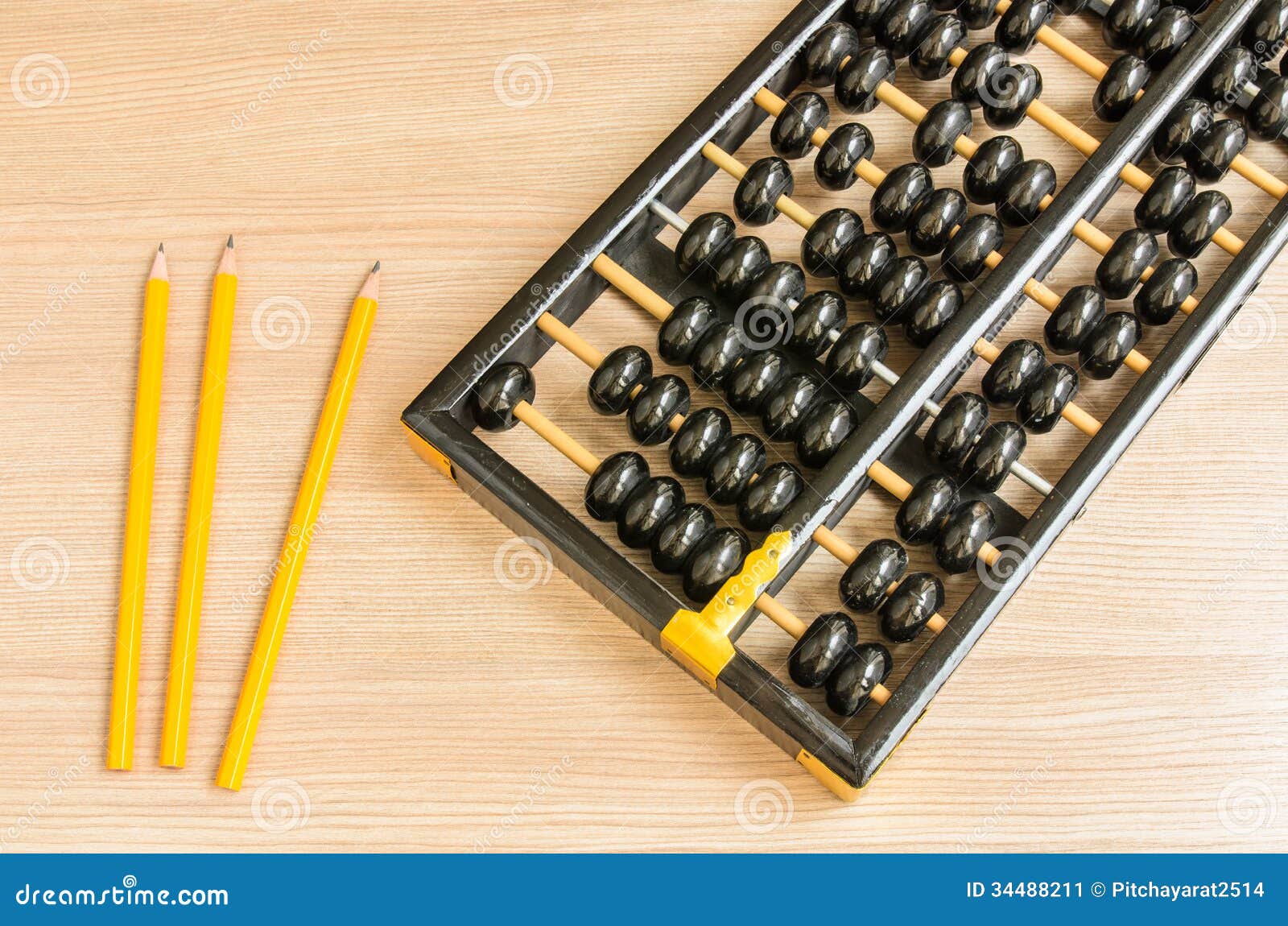 Alter Chinesischer Abakus, Bleistift Stockbild - Bild von hölzern, nachricht: 34488211