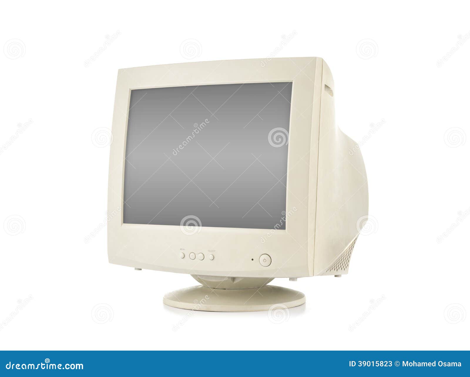 Alter Computer-Monitor stockbild. Bild von störschub - 39015823