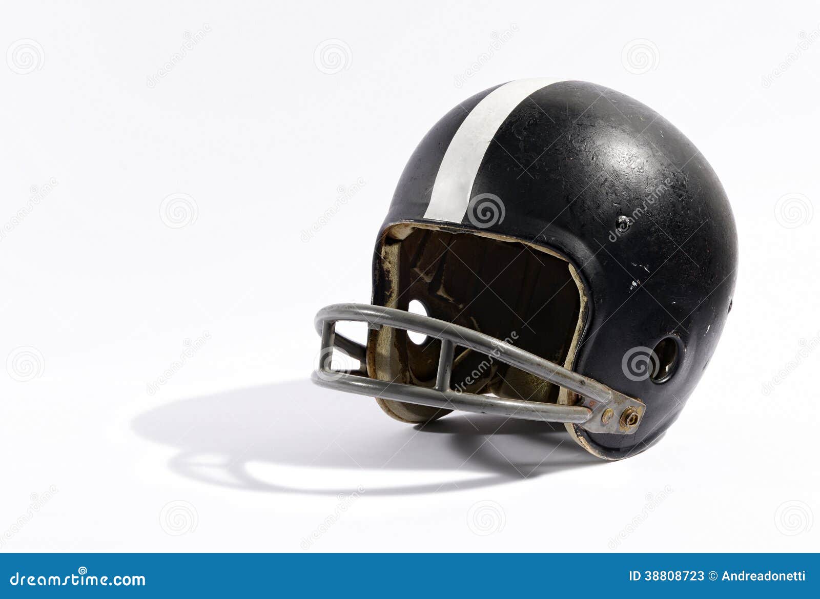 Alter Football-Helm stockbild. Bild von sicherheit, kopfbedeckung ...