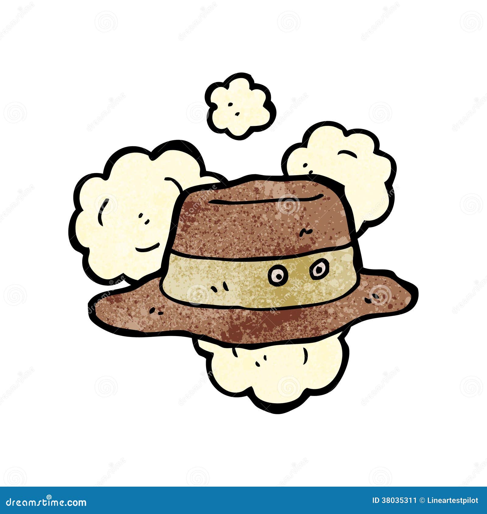 Alter Hut der Karikatur vektor abbildung. Illustration von nett - 38035311