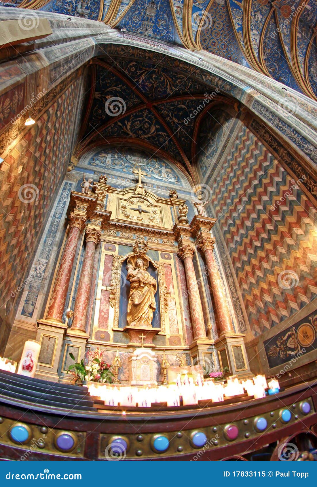Alter Inside the Great Cathedral in Albi France Editorial Image - Image ...