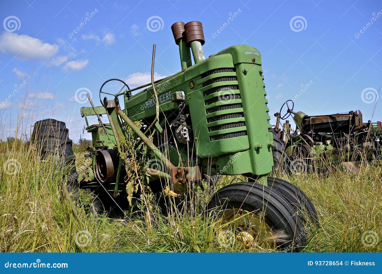 Alter ` a ` John Deere-Traktor Redaktionelles Stockbild - Bild von ...