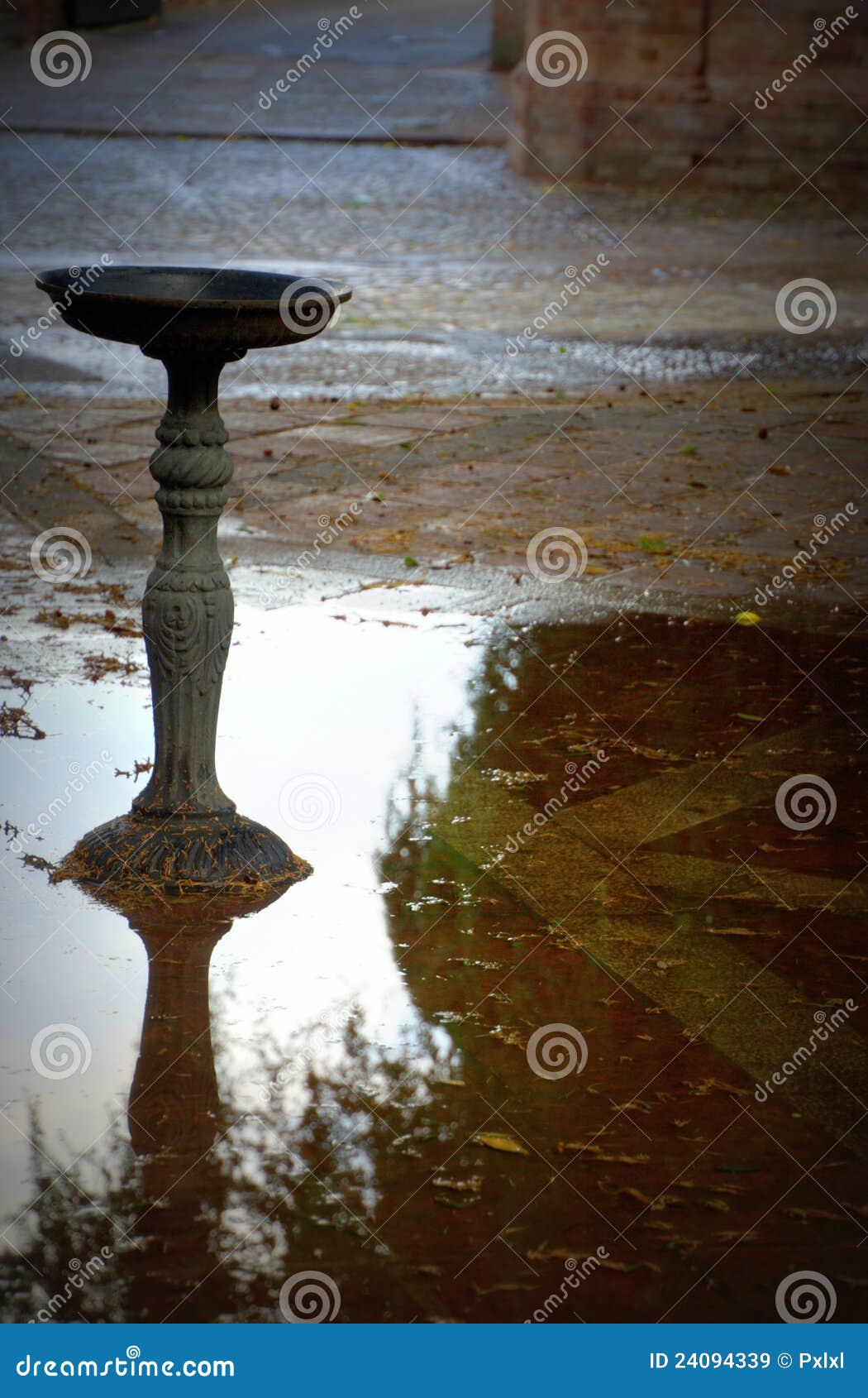 Alter klassischer Brunnen stockbild. Bild von grau, schnitzen - 24094339