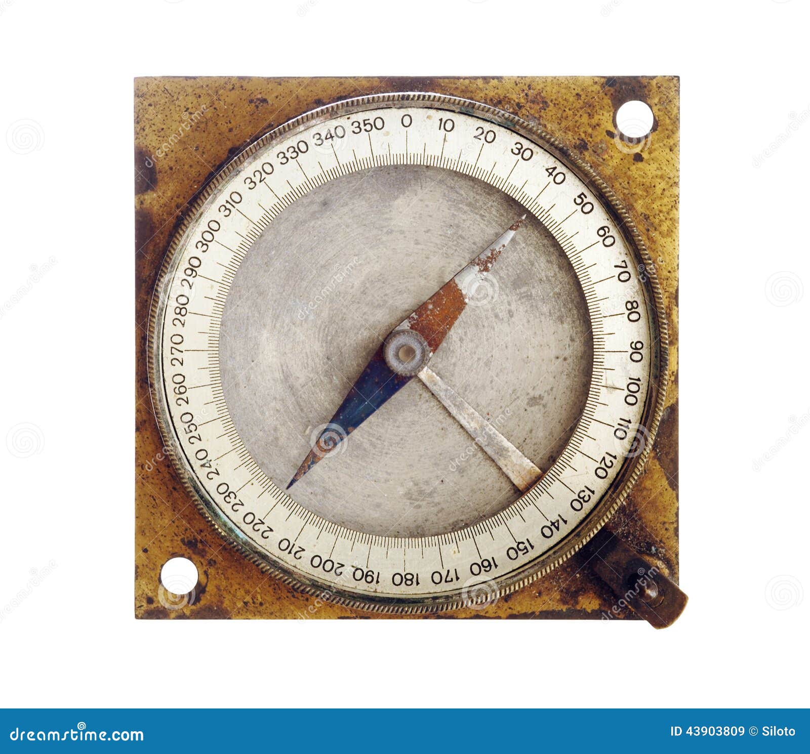 Alter Magnetkompass stockbild. Bild von heftzwecke, apparat - 43903809