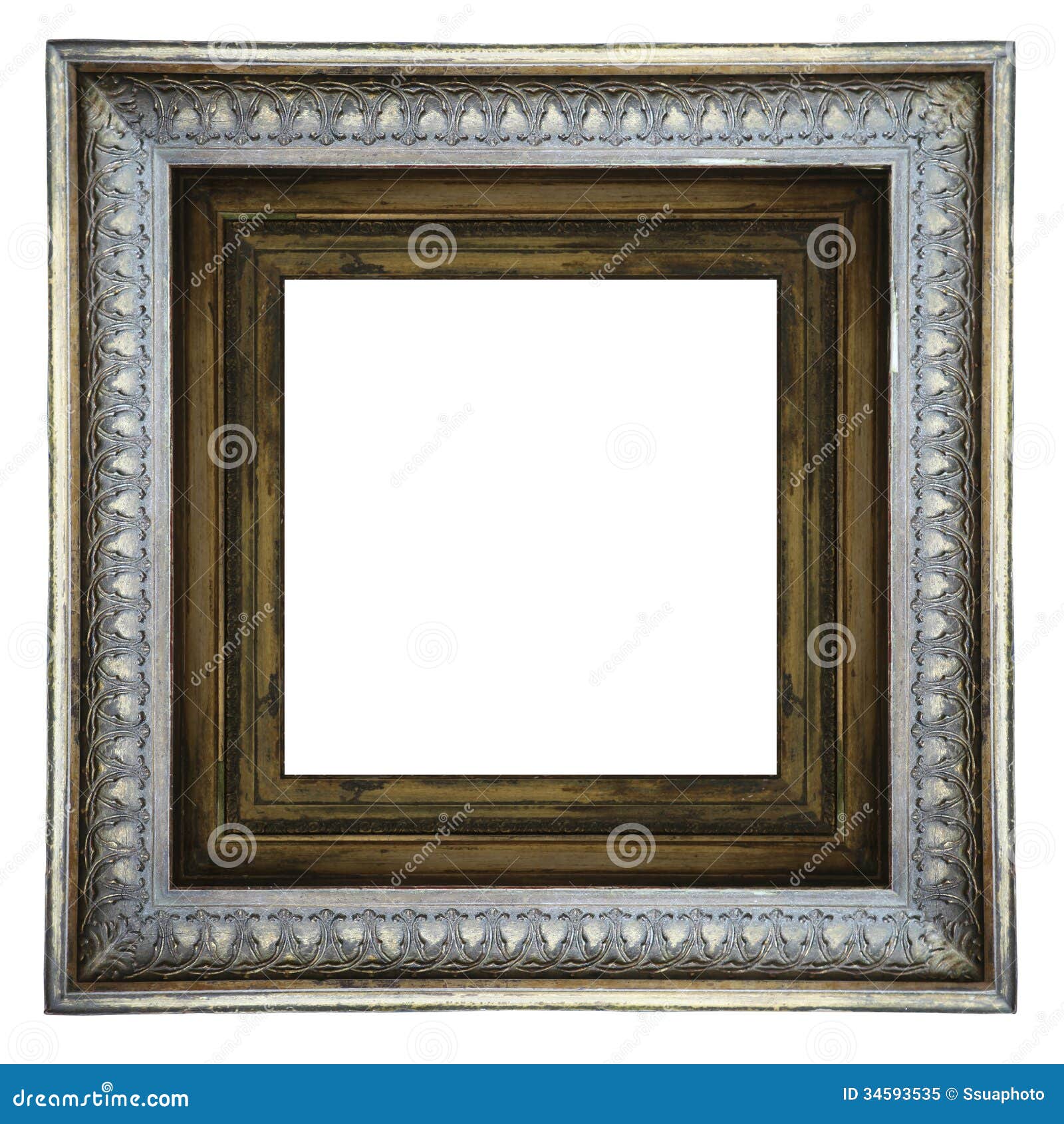 Alter Rahmen stockbild. Bild von schmücken, ausstellung - 34593535