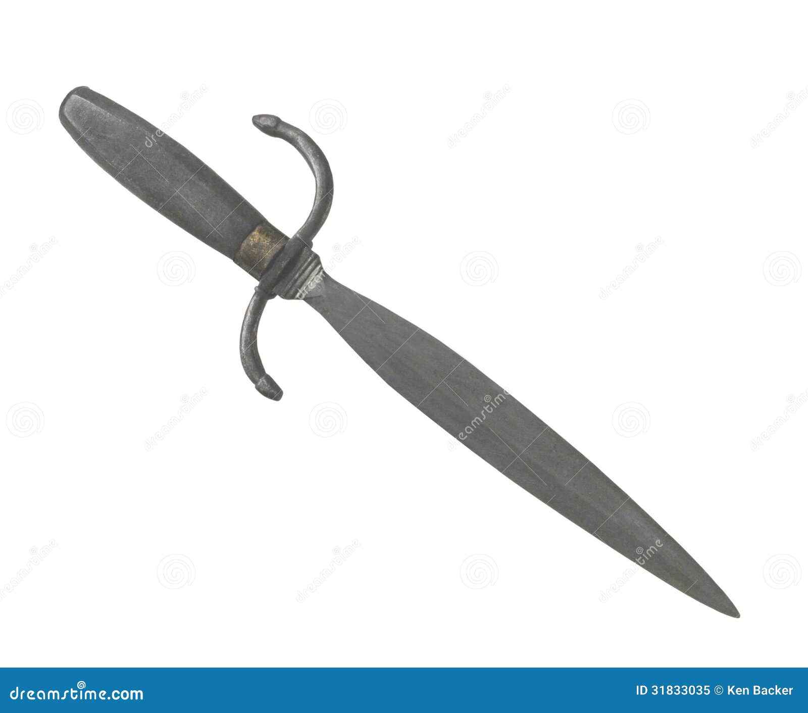 Alter Spanischer Dolch Lokalisiert. Stockbild - Bild von ausschnitt ...