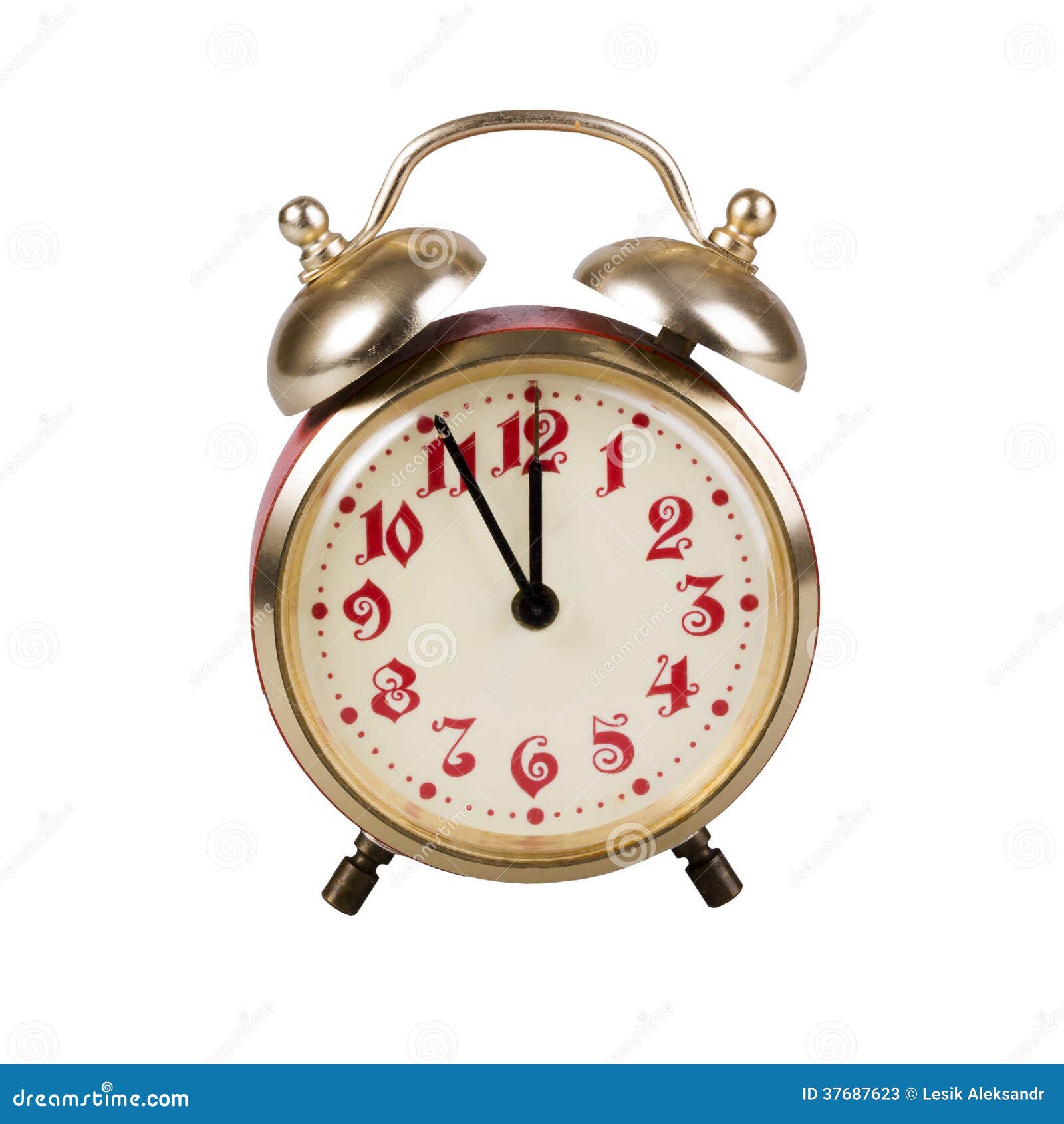 Alter Wecker stockbild. Bild von nachricht, frontseite - 37687623