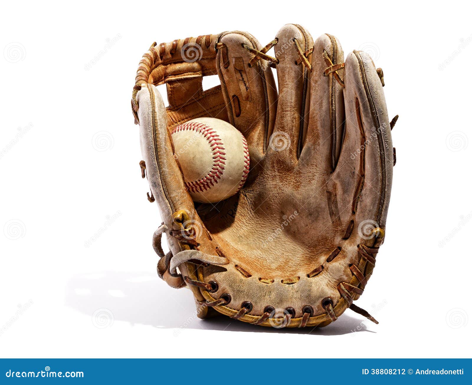 Alter Weinleseleder-Baseballhandschuh Stockfoto - Bild von baseball ...