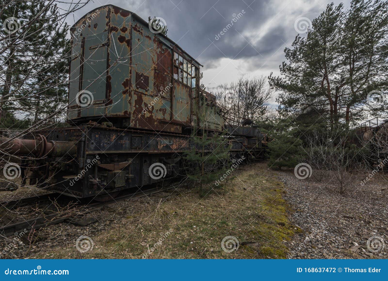 Alter Zug in Einer Naturlandschaft Stock Photo - Image of collector ...
