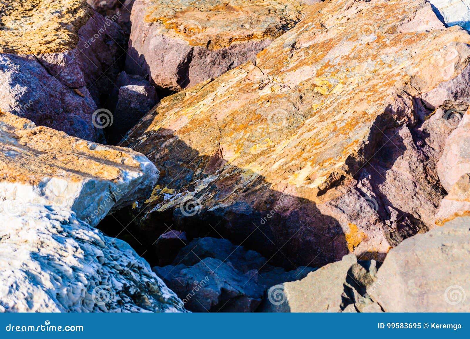 Variety of Rock Surfaces stock image. Image of detail - 99583695